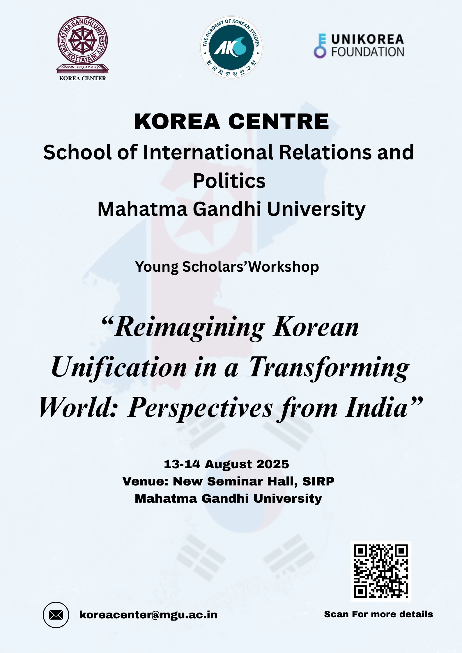 Workshop poster – KOREA CENTRE